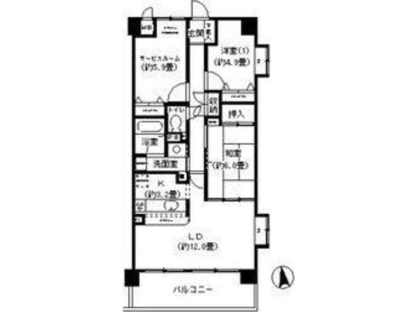 サンスーシ南千里(3階/306/3LDK)|賃貸のエリッツ
